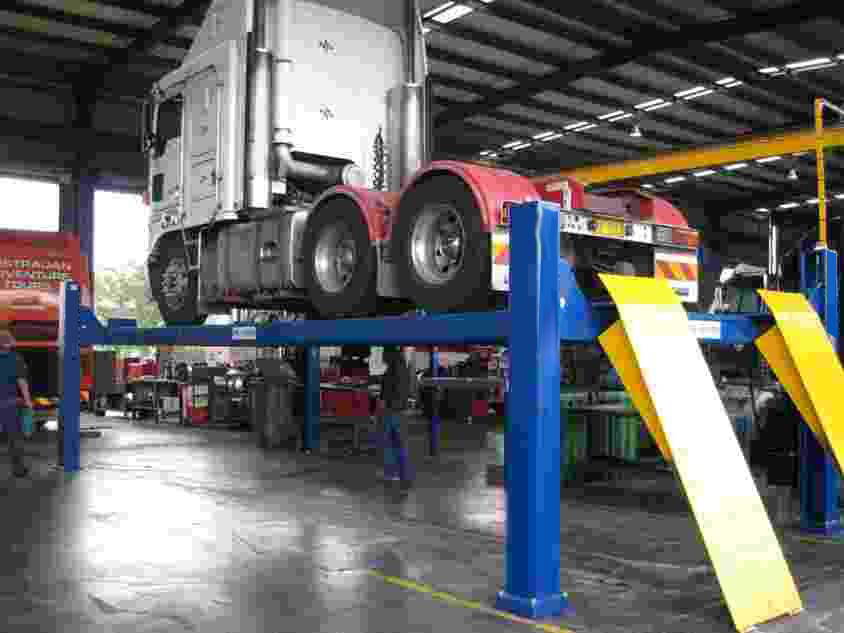 YL-12, 12 Ton 4 Post Truck Hoist Extra Long 7.5Meters - Aussie Car Hoist