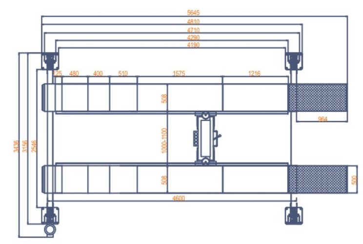 YL-4.0B 4 Tonne 4 Post wheel Alignment Car Hoist - Aussie Car Hoist