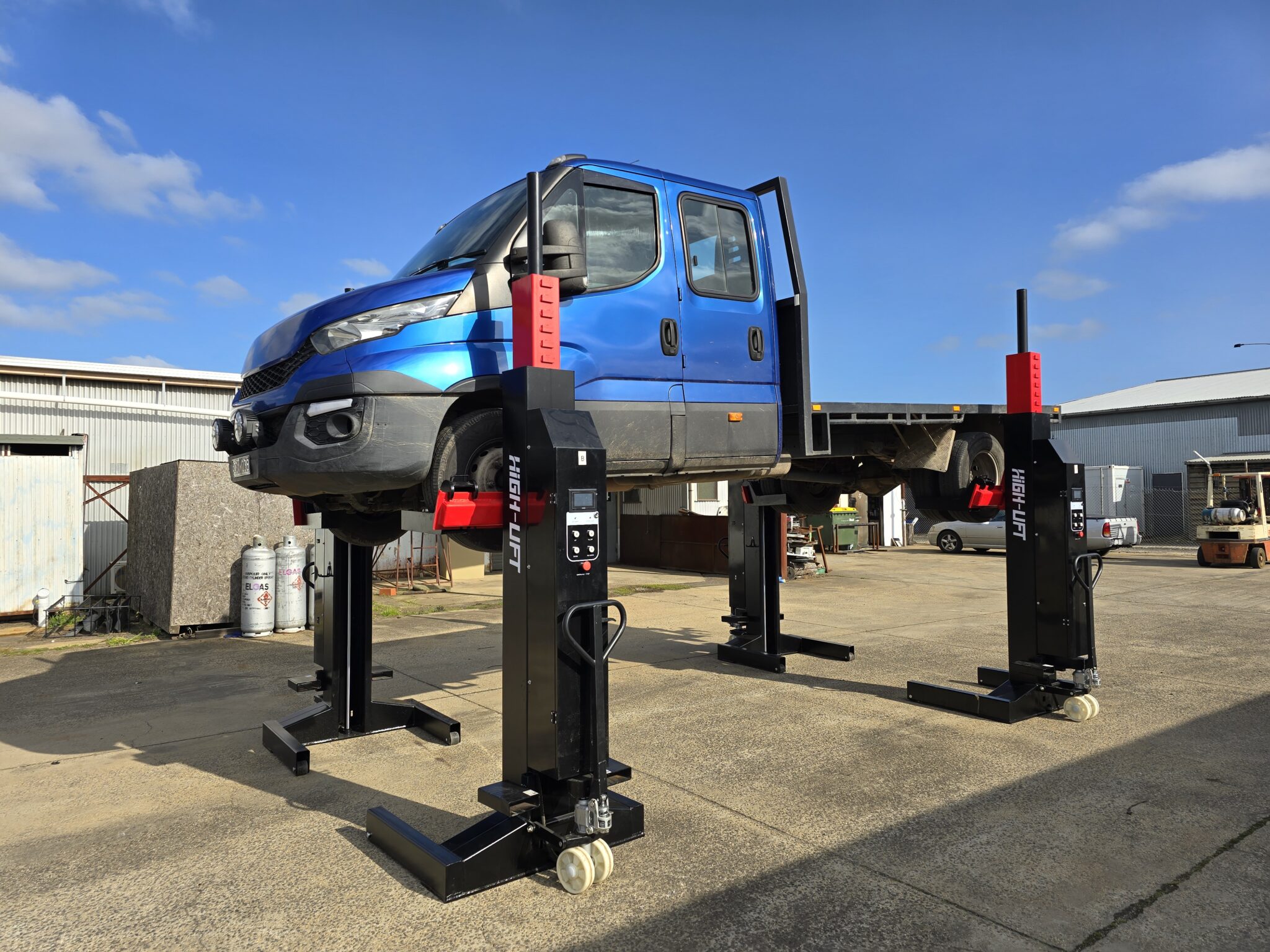 Wireless Mobile Truck Column Lift Hoist, Bus, Forklift. Caravan, Lift ...